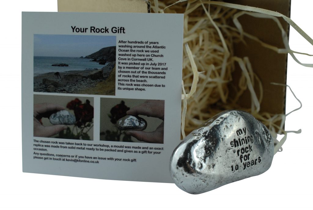 My Shining Rock for 10 Years – Anniversary Gift – Tin Gifts